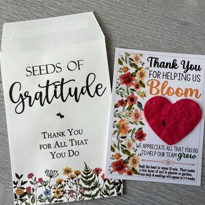 THANK YOU for Helping Us BLOOM - Bloomin' Plantable Seed Paper Gift ...