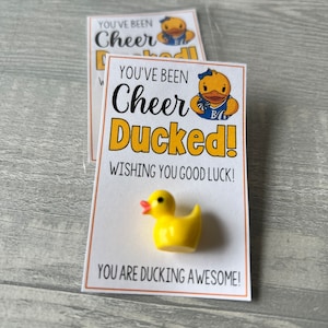 You've Been CHEER DUCKED! - Tiny Ducky Good Luck Charm, Lucky Charm ...