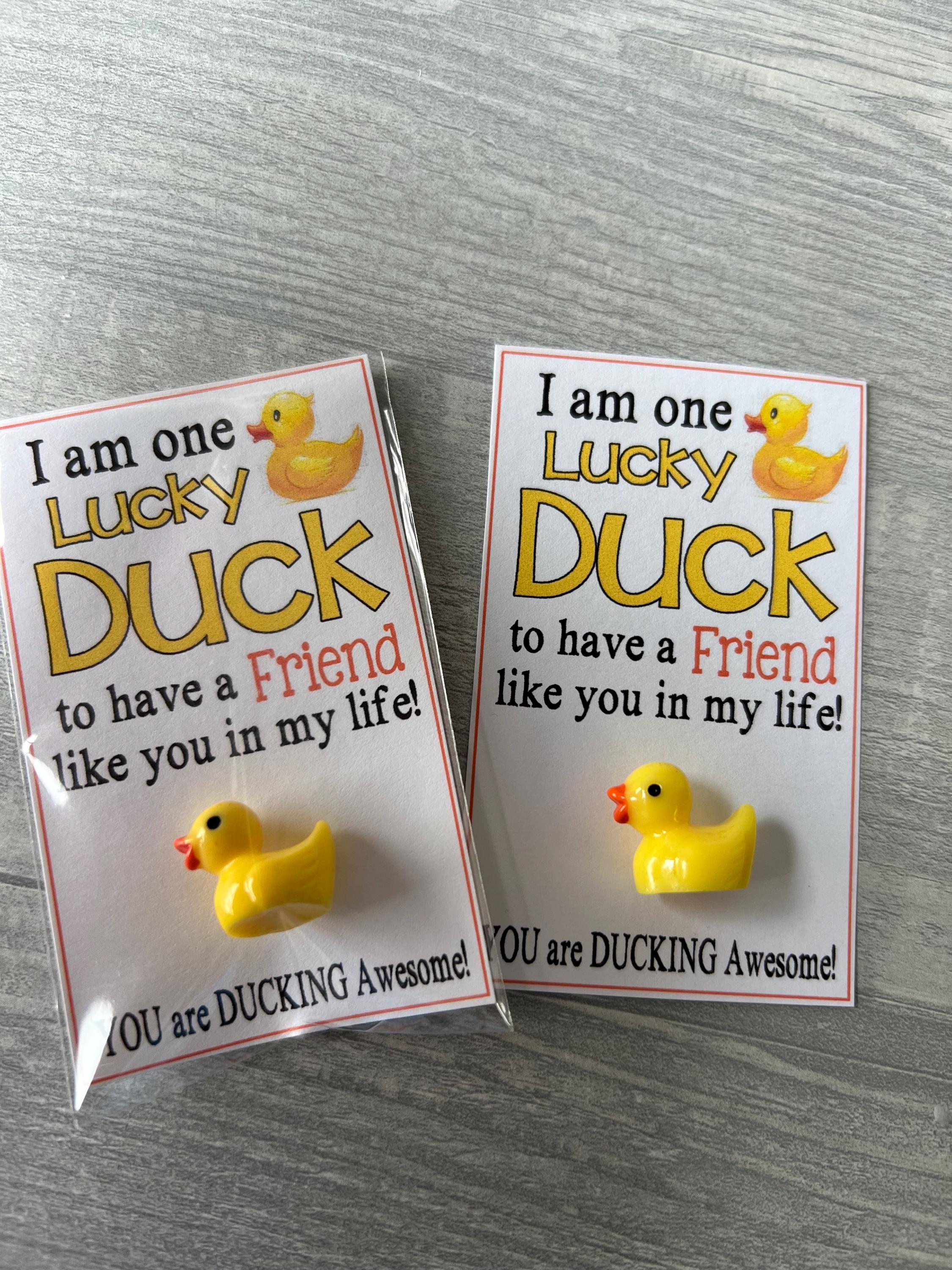 I Am One LUCKY DUCK to Have a FRIEND Like You! Mini Adorable Duck, Good ...