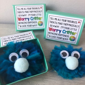 WORRY CRITTER for Kids & Adults Calming Anxiety Gift Bag - Etsy
