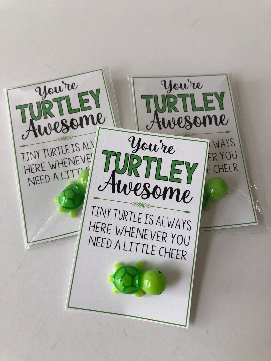 You're TURTLEY AWESOME - Tiny Turtle Good Luck Charm, Lucky Charm ...