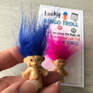 LUCKY BINGO TROLL - Adorable Good Luck Mini Troll Charm Doll - Bingo ...