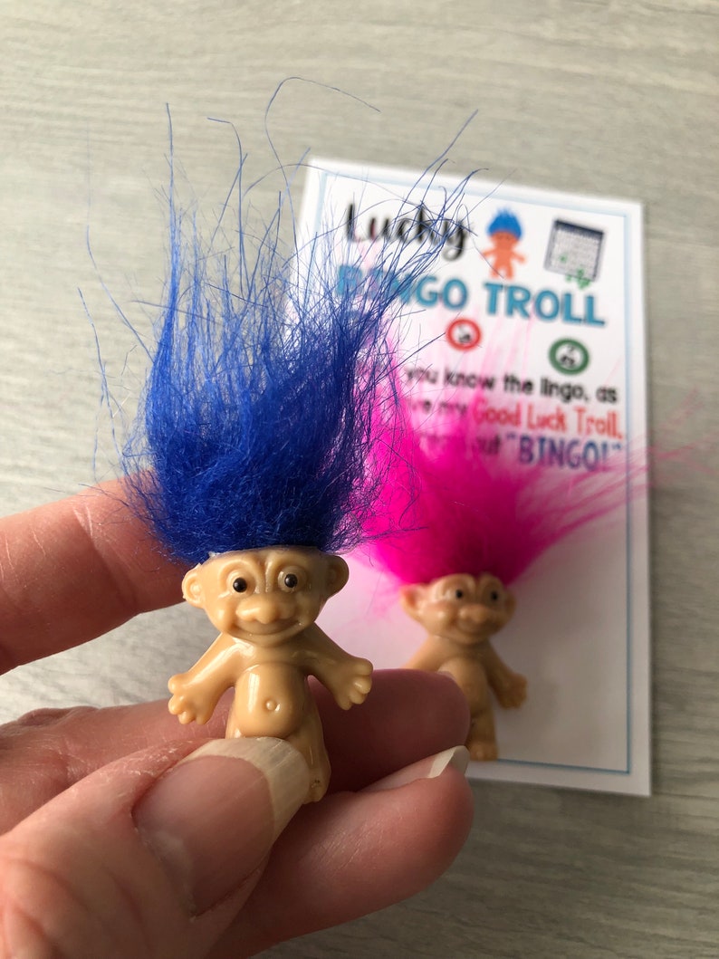 LUCKY BINGO TROLL - Adorable Good Luck Mini Troll Charm Doll - Bingo ...