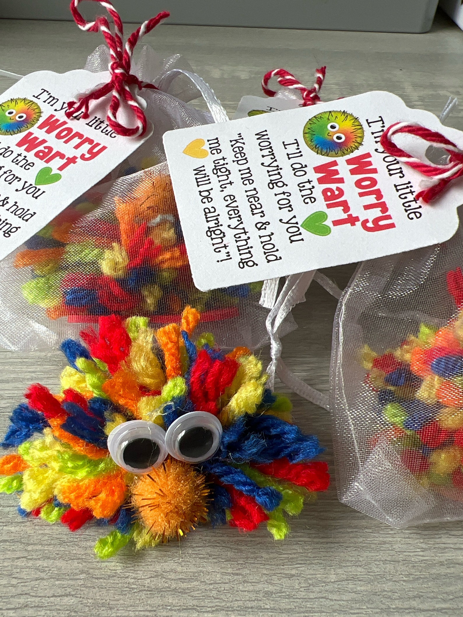 WORRY WART -sweet Thoughts Gift Bag, Kids, Children, Anxiety, Calming ...