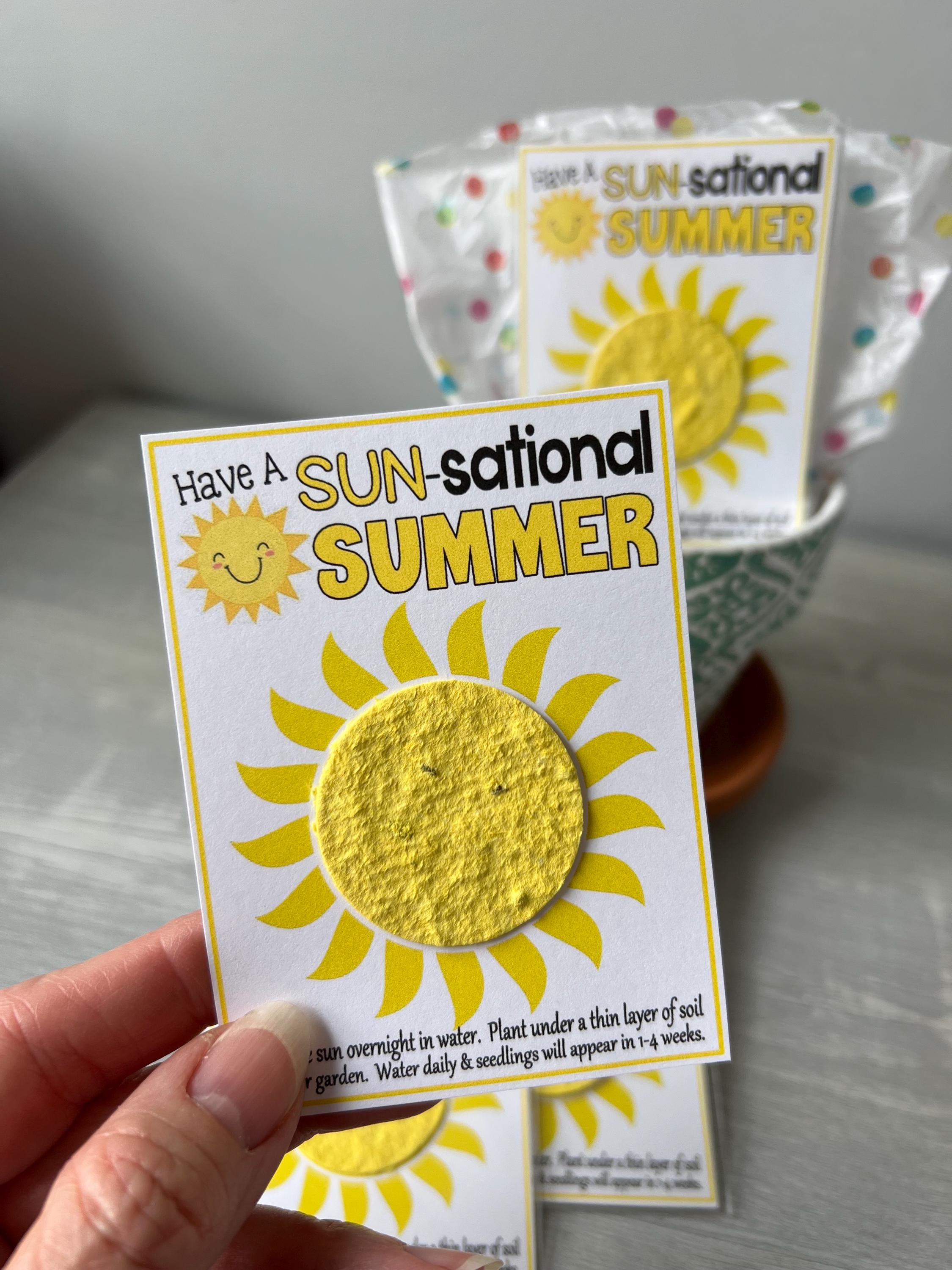 Have a Sun-sational Summer or Sending SUNSHINE -teacher Gifts or ...