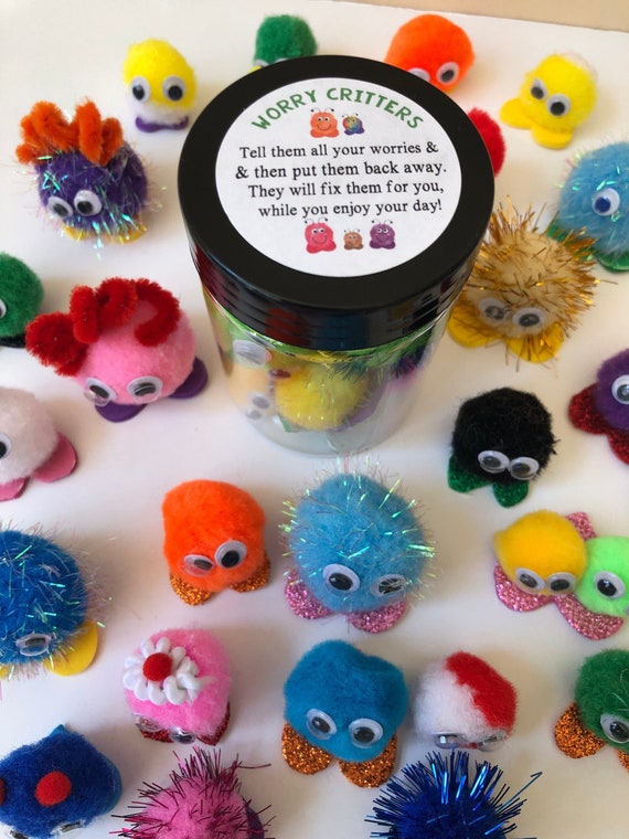 WORRY CRITTERS Children Anxiety & Stress Relief Pets Jar - Etsy