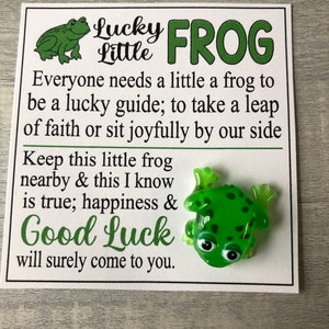 LUCKY LITTLE FROG - Mini Froggy, Good Luck Charm, Lucky Frog Charm ...