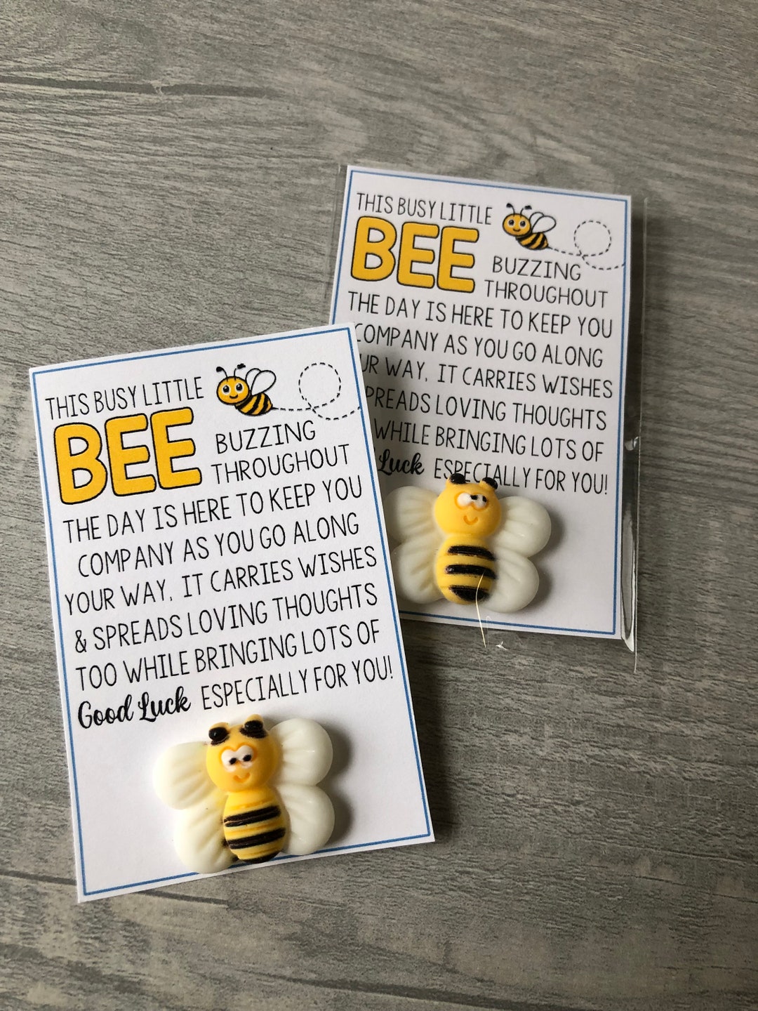 BUSY LITTLE BEE - Tiny Bumble Bee Good Luck Charm, Lucky Charm - Sweet ...
