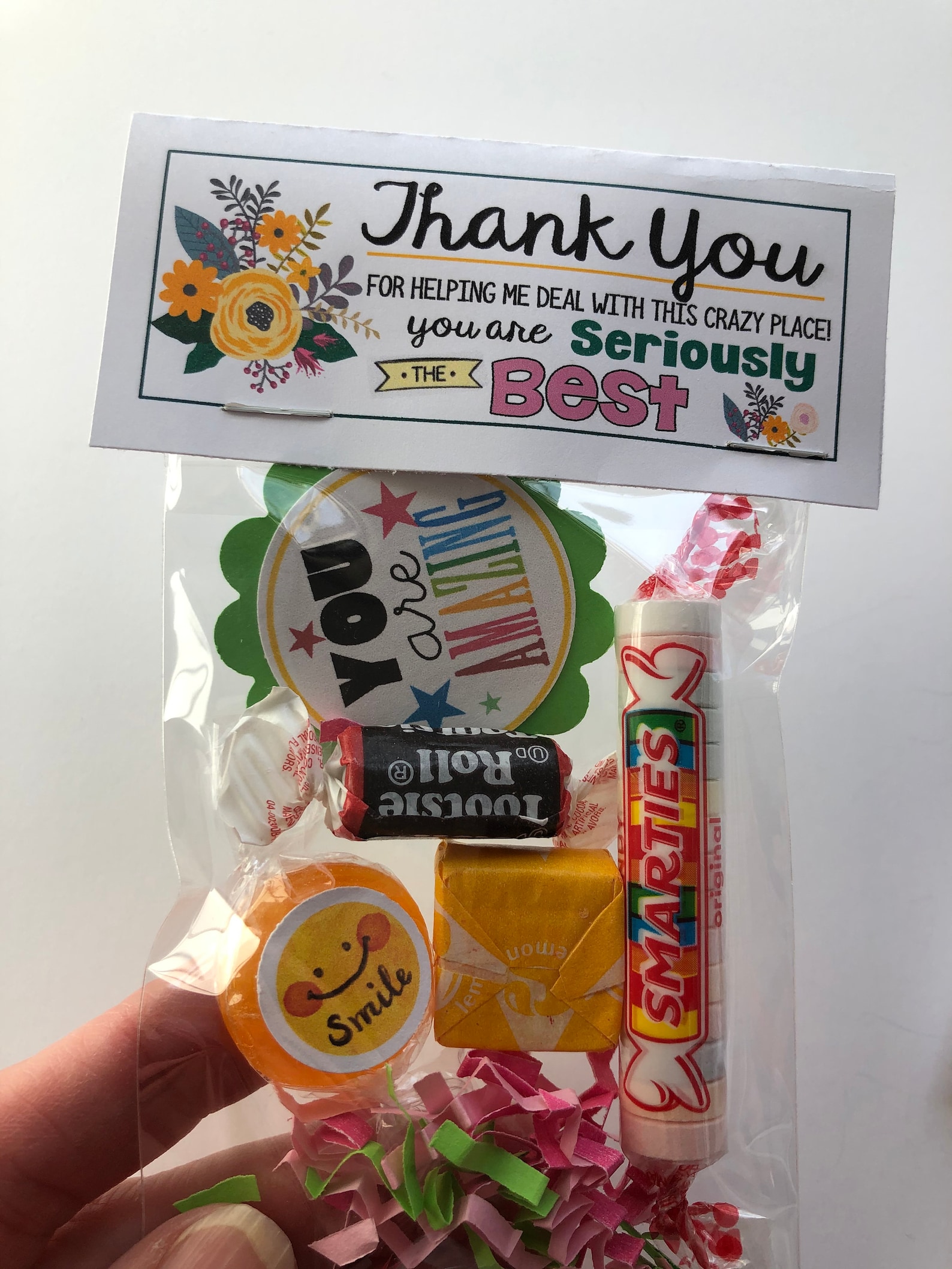 THANK YOU sweet Thoughts Goody Bag Birthday Friends - Etsy