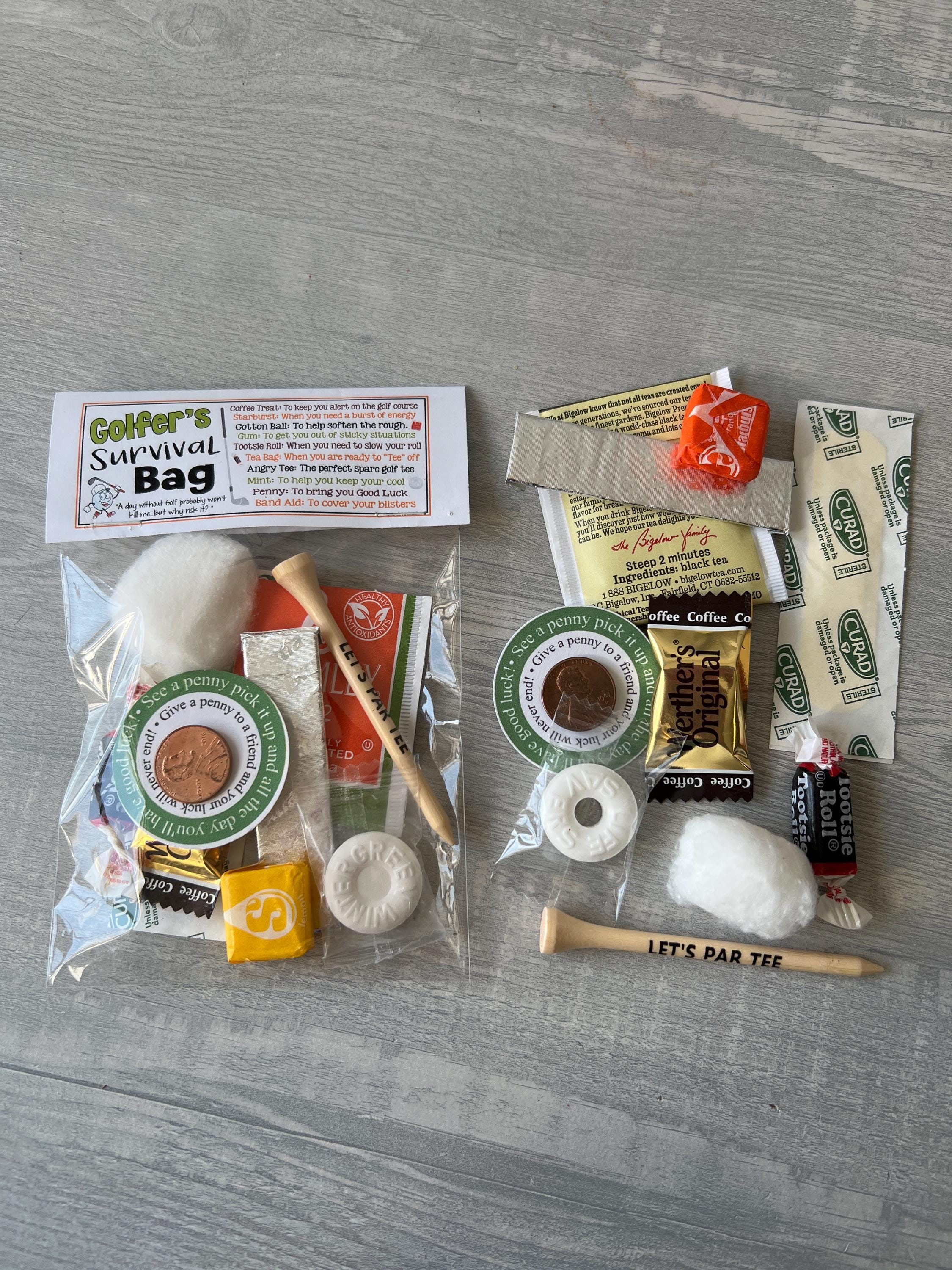 GOLFER'S Survival Bag -golfing Goody Bag, Friends, Golf Tournament ...
