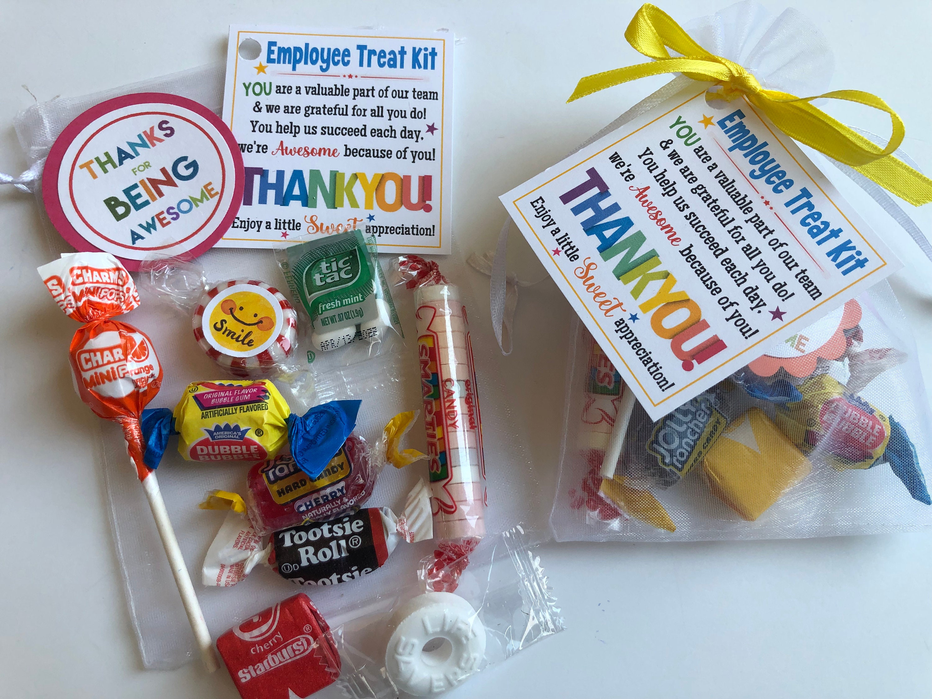 EMPLOYEE TREAT Kit sweet Thoughts Goody Bag Happy Birthday | Etsy