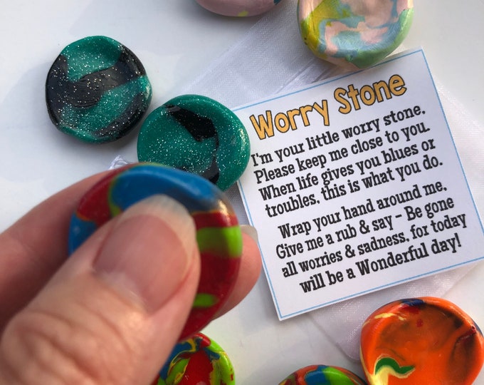 Worry Stone Great for Kids With Anxiety, Sensory, Stress Toy, Fidget ...