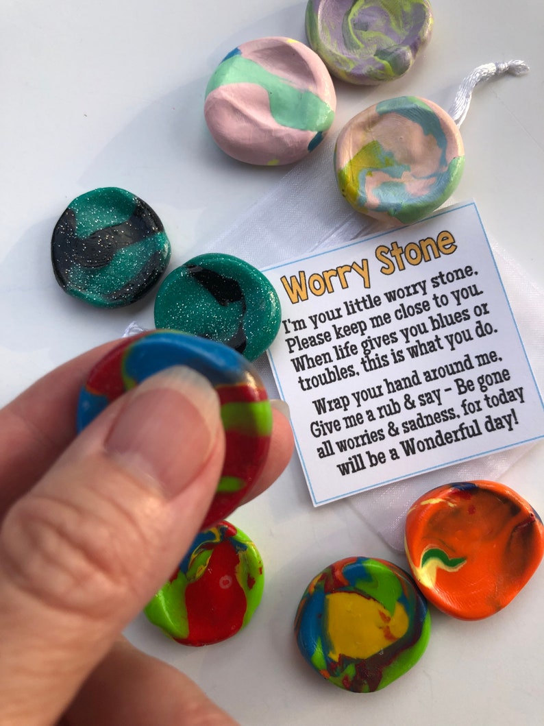Worry Stone Great for Kids With Anxiety Sensory Stress - Etsy UK