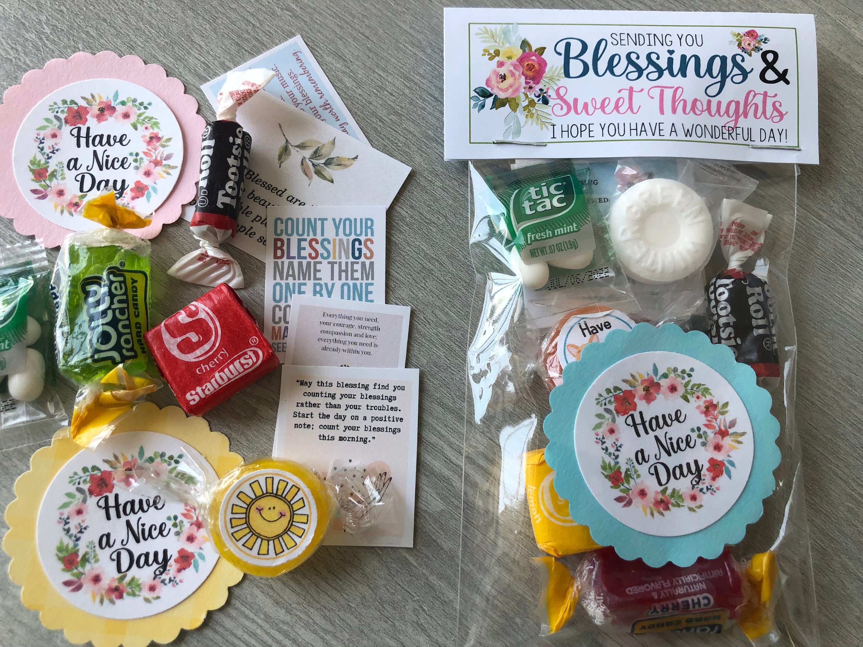 Blessings & Sweet Thoughts Goody Bag Team Staff Friends - Etsy