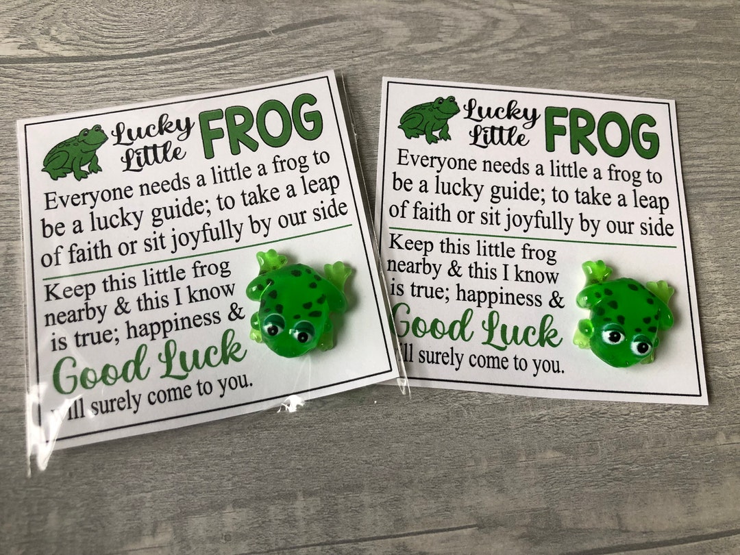 LUCKY LITTLE FROG - Mini Froggy, Good Luck Charm, Lucky Frog Charm ...