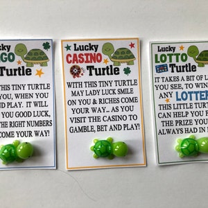 Lucky LOTTO, BINGO, CASINO Turtles - Tiny Turtle Good Luck Charm, Lucky ...