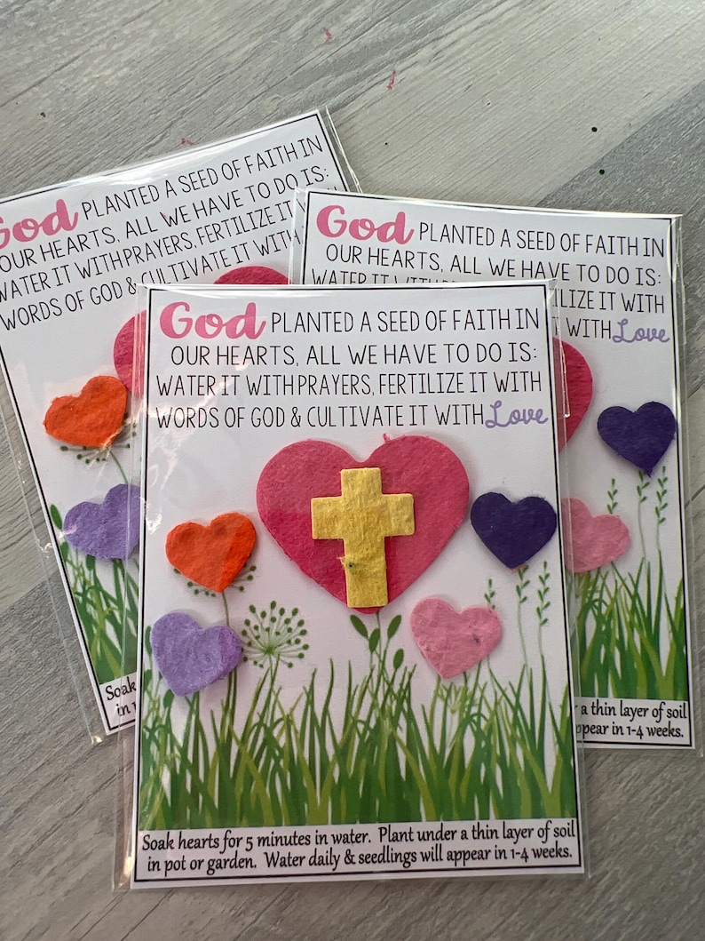 GOD Planted a Seed of Faith- Bloomin' Plantable Seed Paper Gift Bags ...