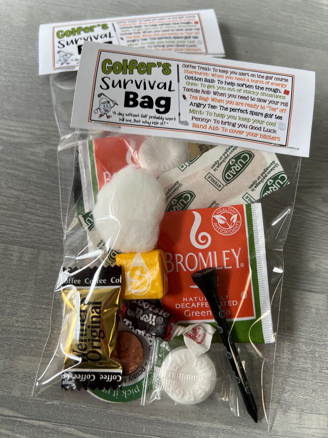 GOLFER'S Survival Bag -golfing Goody Bag, Friends, Golf Tournament ...