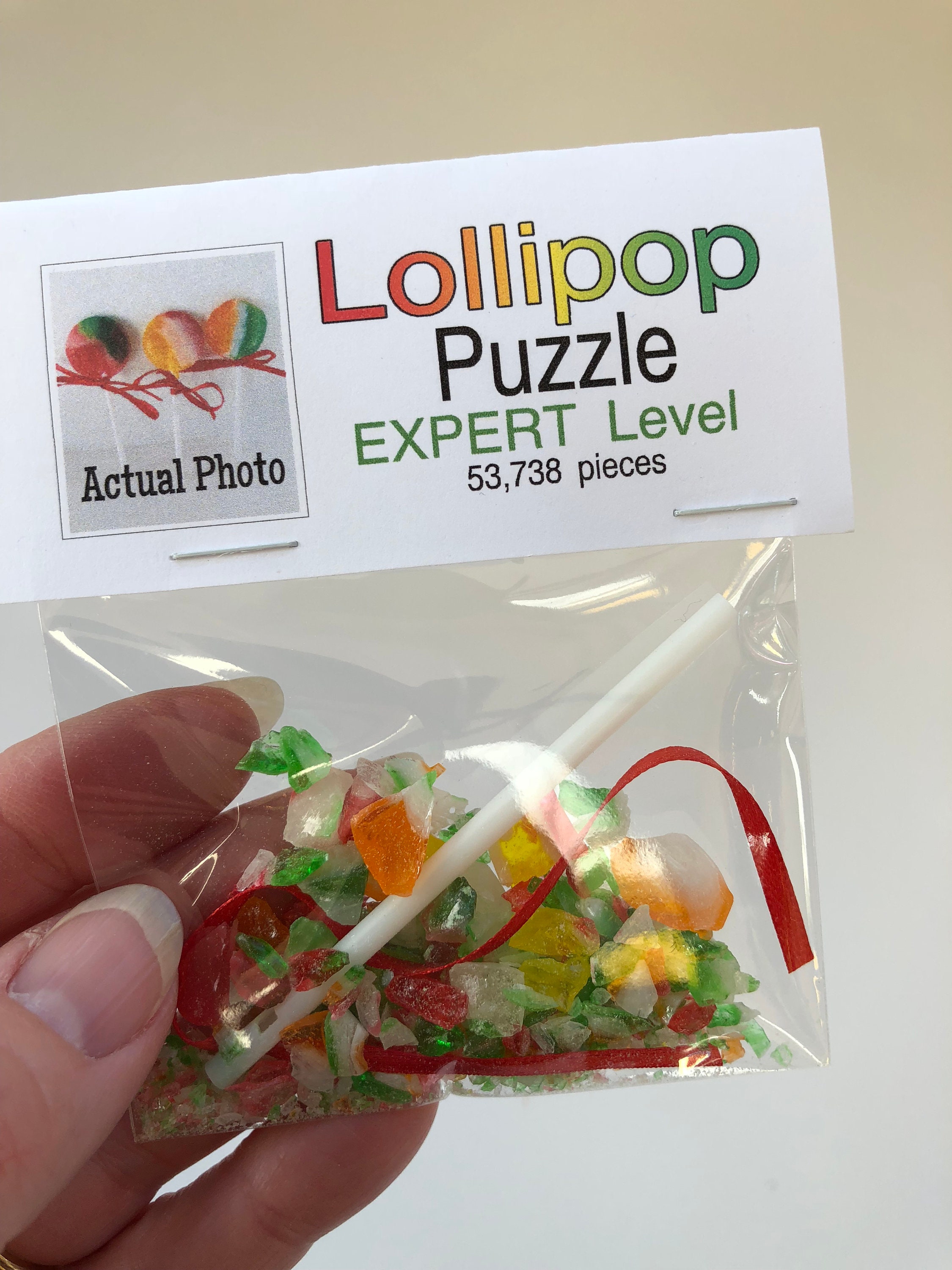 LOLLIPOP PUZZLE Expert Level Gag Gift Bags Funny Silly - Etsy