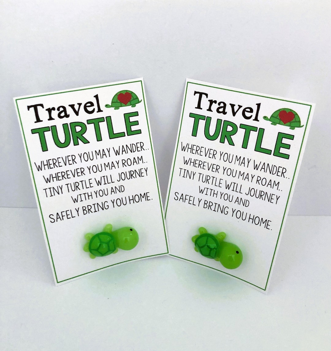 TRAVEL TURTLE Mini Adorable Turtle, Good Luck Charm, Safe Travels, Tiny ...