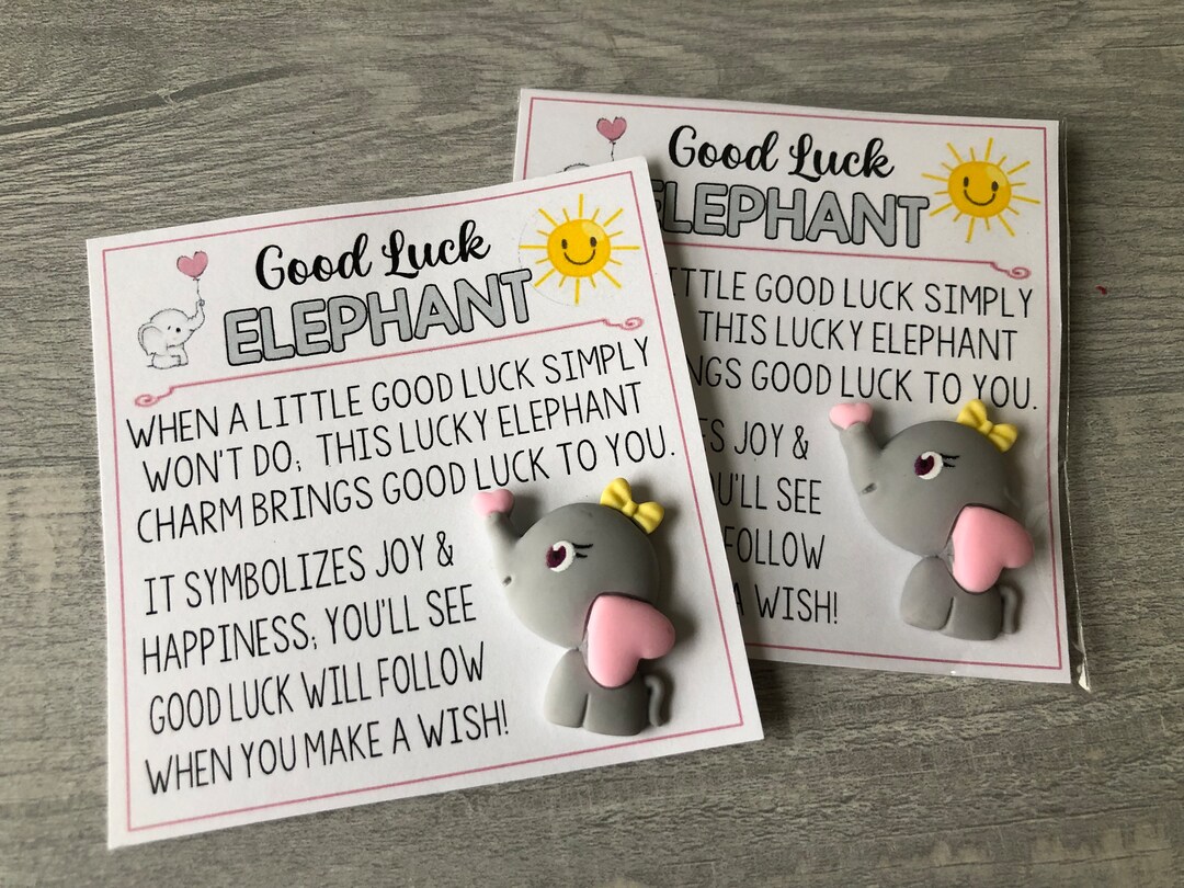 GOOD LUCK ELEPHANT, Good Luck Charm, Lucky Elephant Charm- Sweet ...