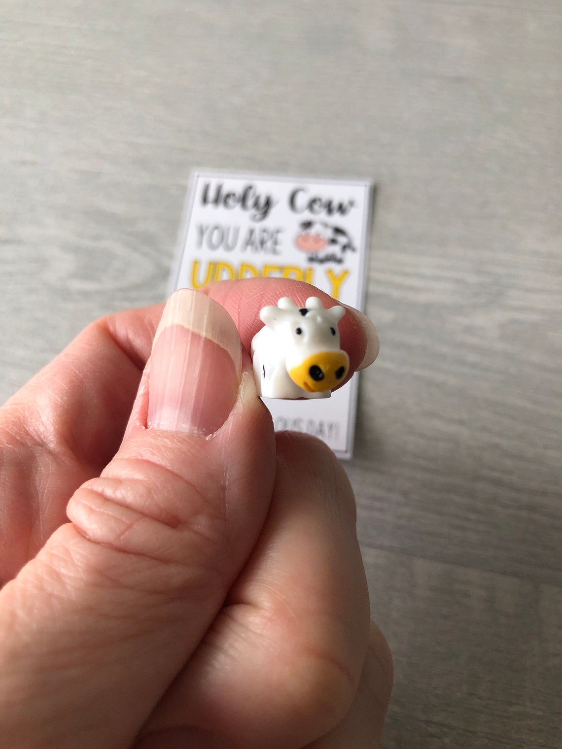 HOLY COW You Are UDDERLY Amazing! - Adorable Cow Mini Charm Gift Bag ...
