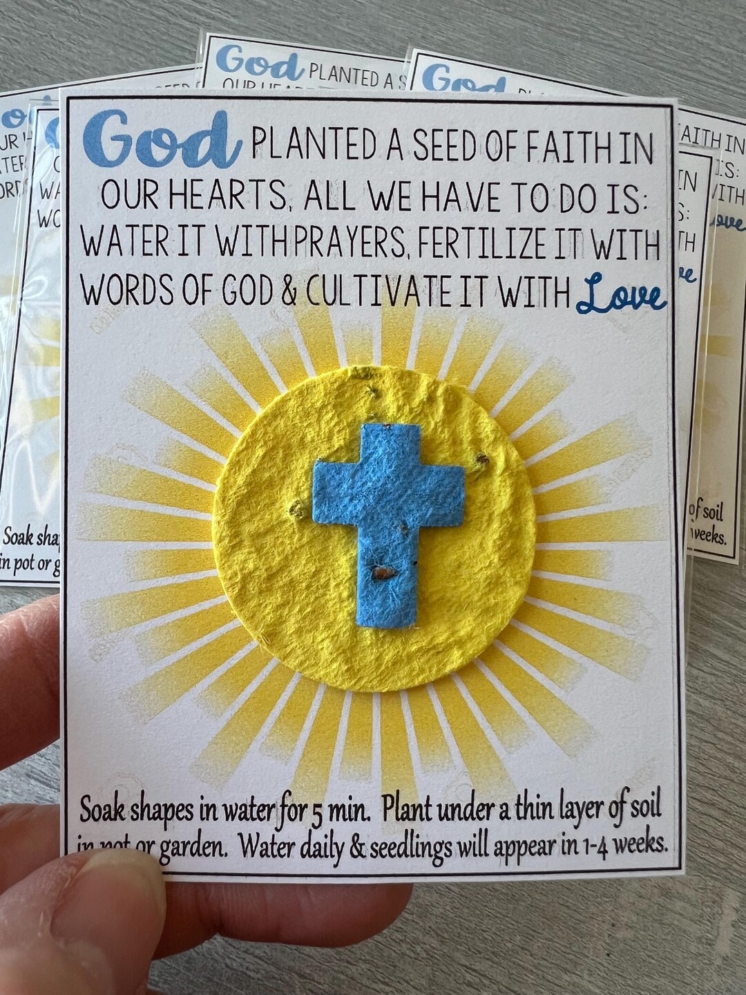 GOD Planted a Seed of Faith- Bloomin' Plantable Seed Paper Gift Bags ...