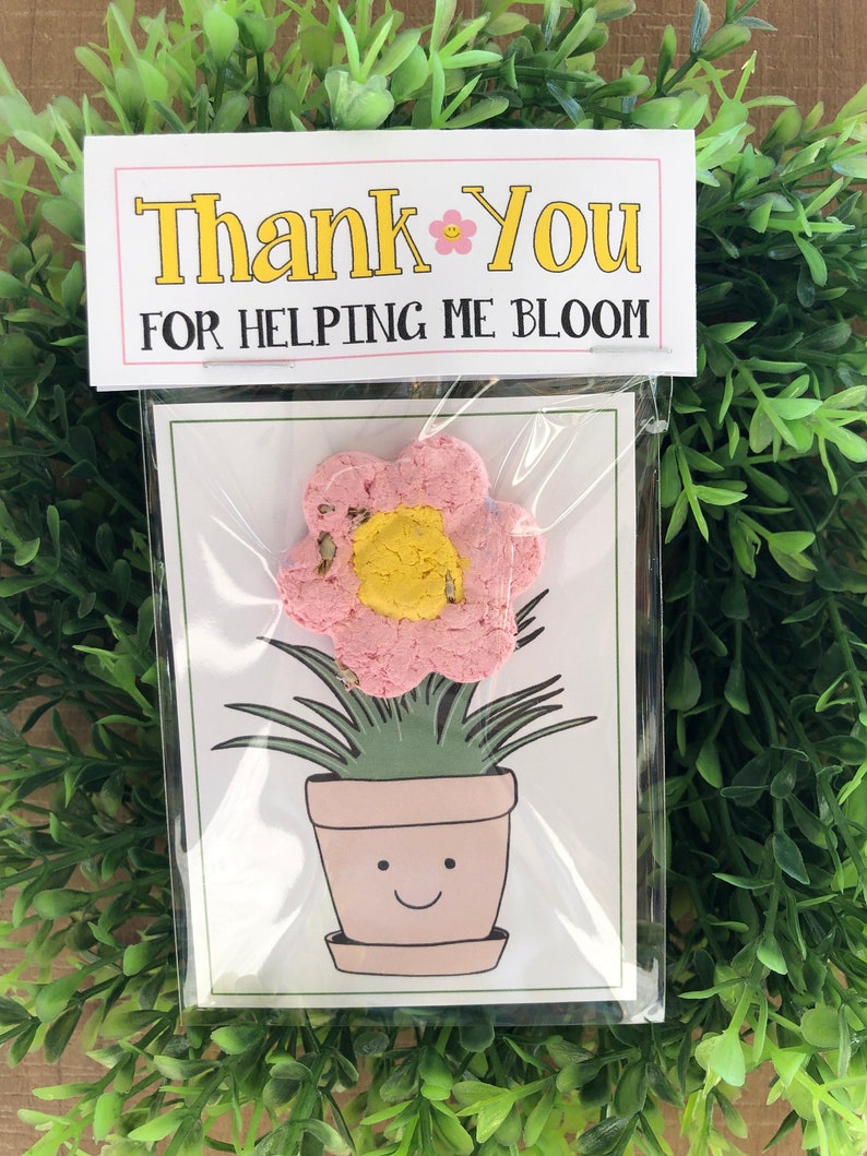 THANK YOU for Helping Me Bloom or Day is Beautiful FLOWER - Etsy