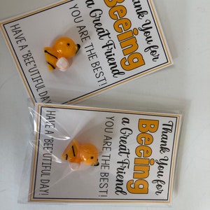 Thank You for BEEING a Great Friend - Mini Bee Good Luck Charm, Tiny ...