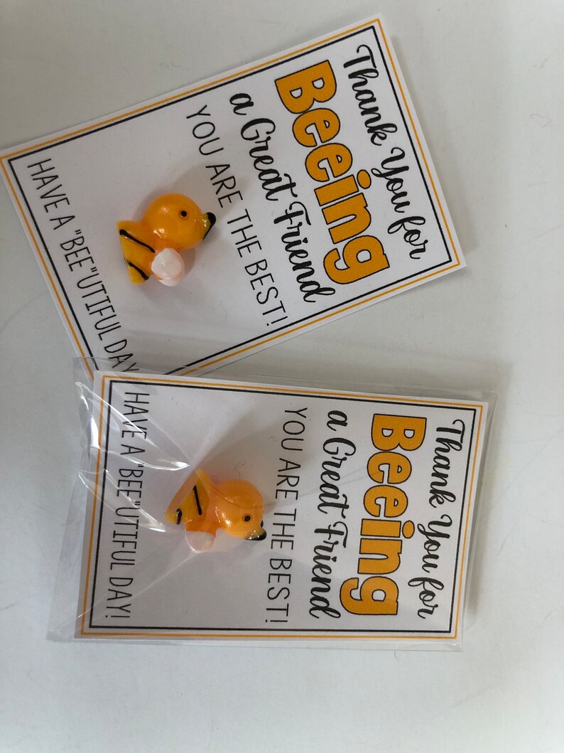 Thank You for BEEING a Great Friend - Mini Bee Good Luck Charm, Tiny ...
