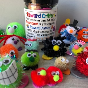 REWARD CRITTERS - Jar With Poem & Poms Teacher Resource, Classroom ...
