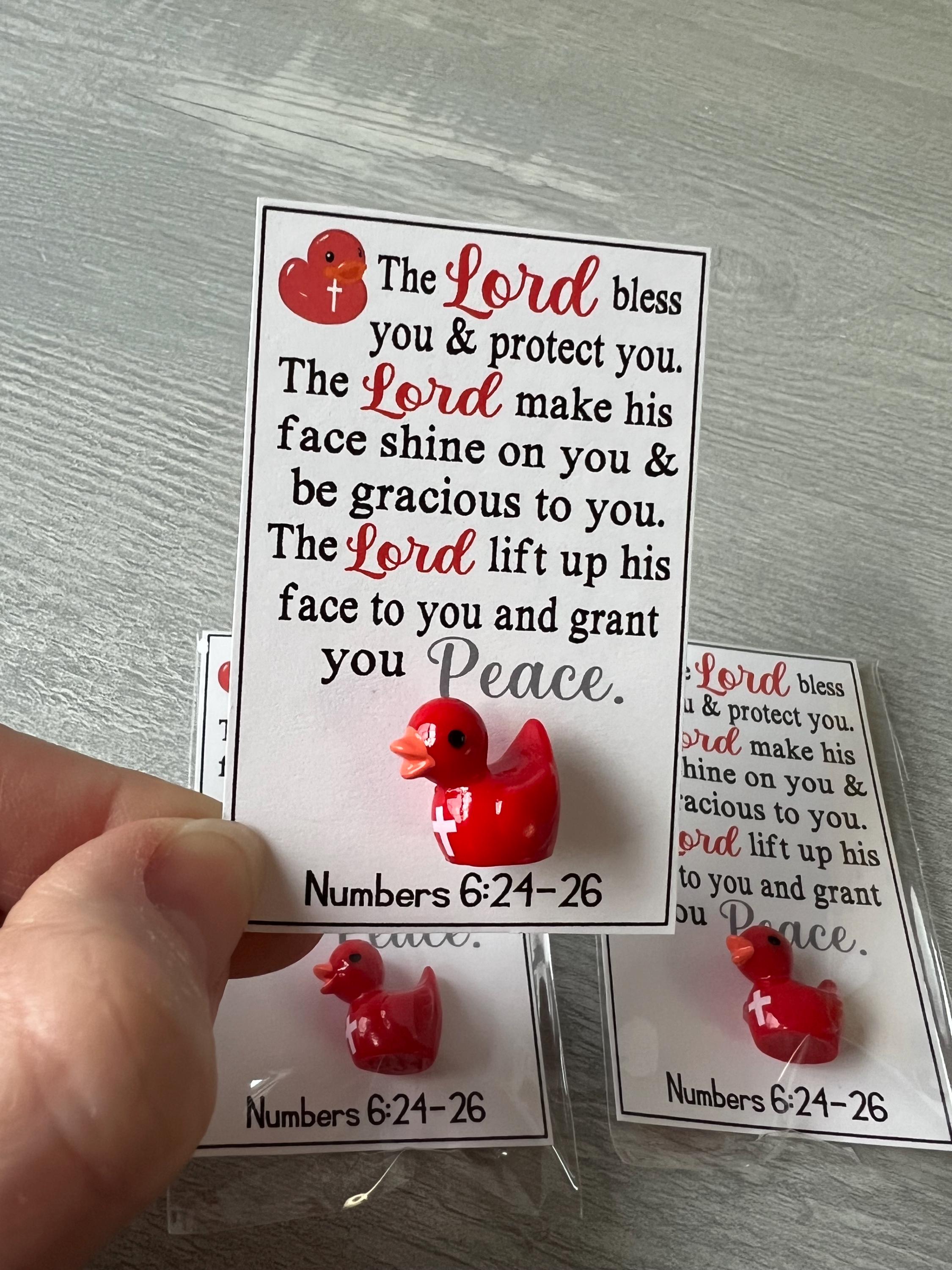 The LORD Bless You - Cute DUCKY W/ Cross - Duck Good Luck Charm, Lucky ...