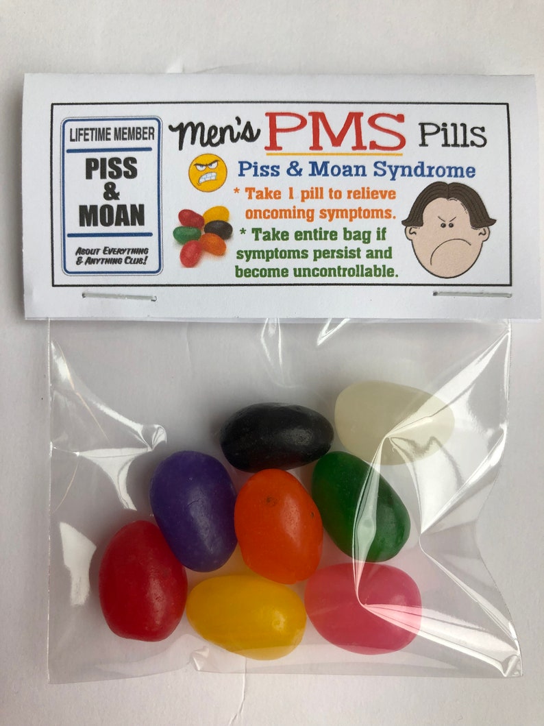MEN'S PMS Pills Gag Gift Bags Hilarious Birthday White | Etsy
