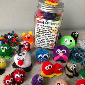 QUIET CRITTERS - LG. Jar With Poem & Poms Teacher Resource, Classroom ...