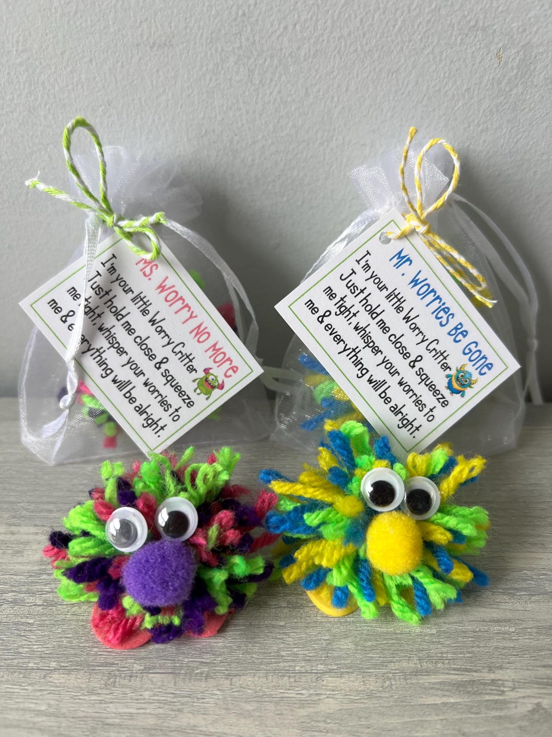 WORRY MONSTER CRITTER- Kids, Children, Anxiety, Calming, Gift Bags ...