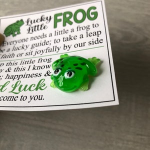 LUCKY LITTLE FROG - Mini Froggy, Good Luck Charm, Lucky Frog Charm ...