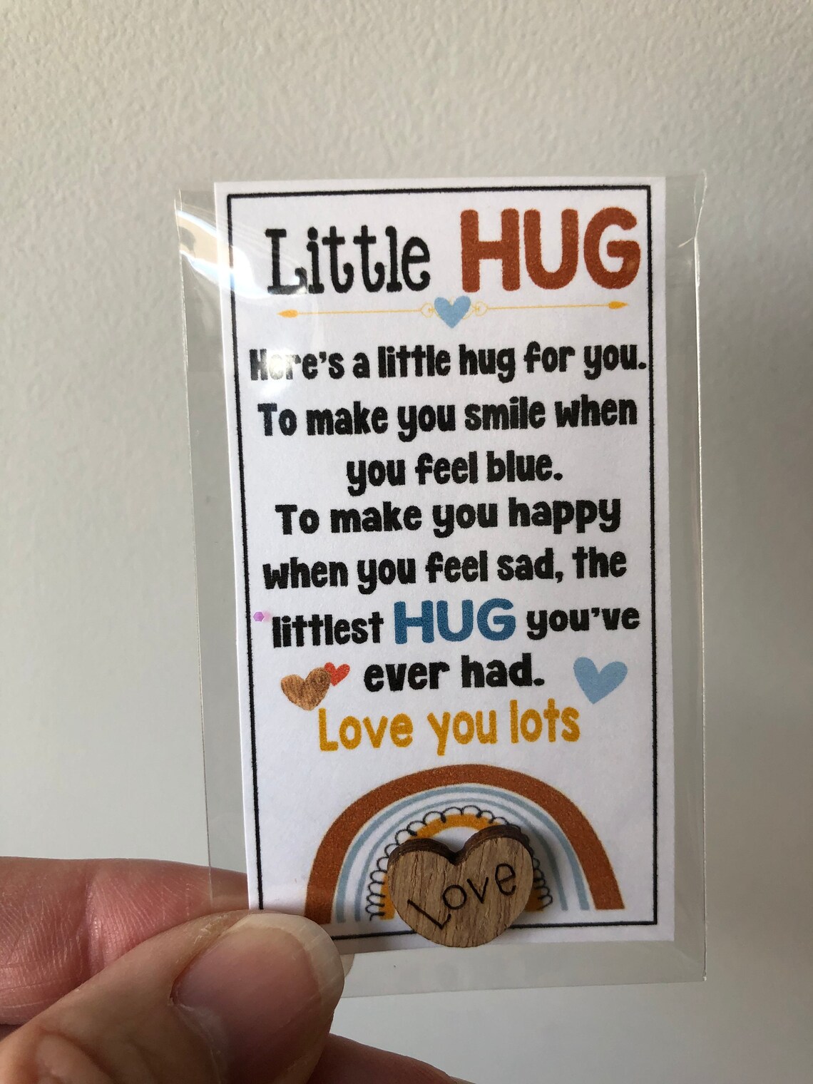 2 LITTLE HUG Gift Bags Sweet Thoughts Gift Mom Friends - Etsy
