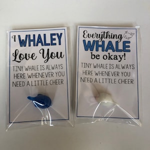 I WHALEY Love YOU- Whale Good Luck Charm, Lucky Charm - Sweet Thoughts ...