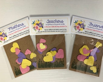 FLOWER bloomin' Plantable Seed Paper Gift Bags Mothers | Etsy