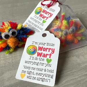 WORRY WART -sweet Thoughts Gift Bag, Kids, Children, Anxiety, Calming ...