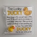 The LUCKY DUCKY -rubber Duck, Good Luck Charm, Lucky Ducky Charm- Sweet ...