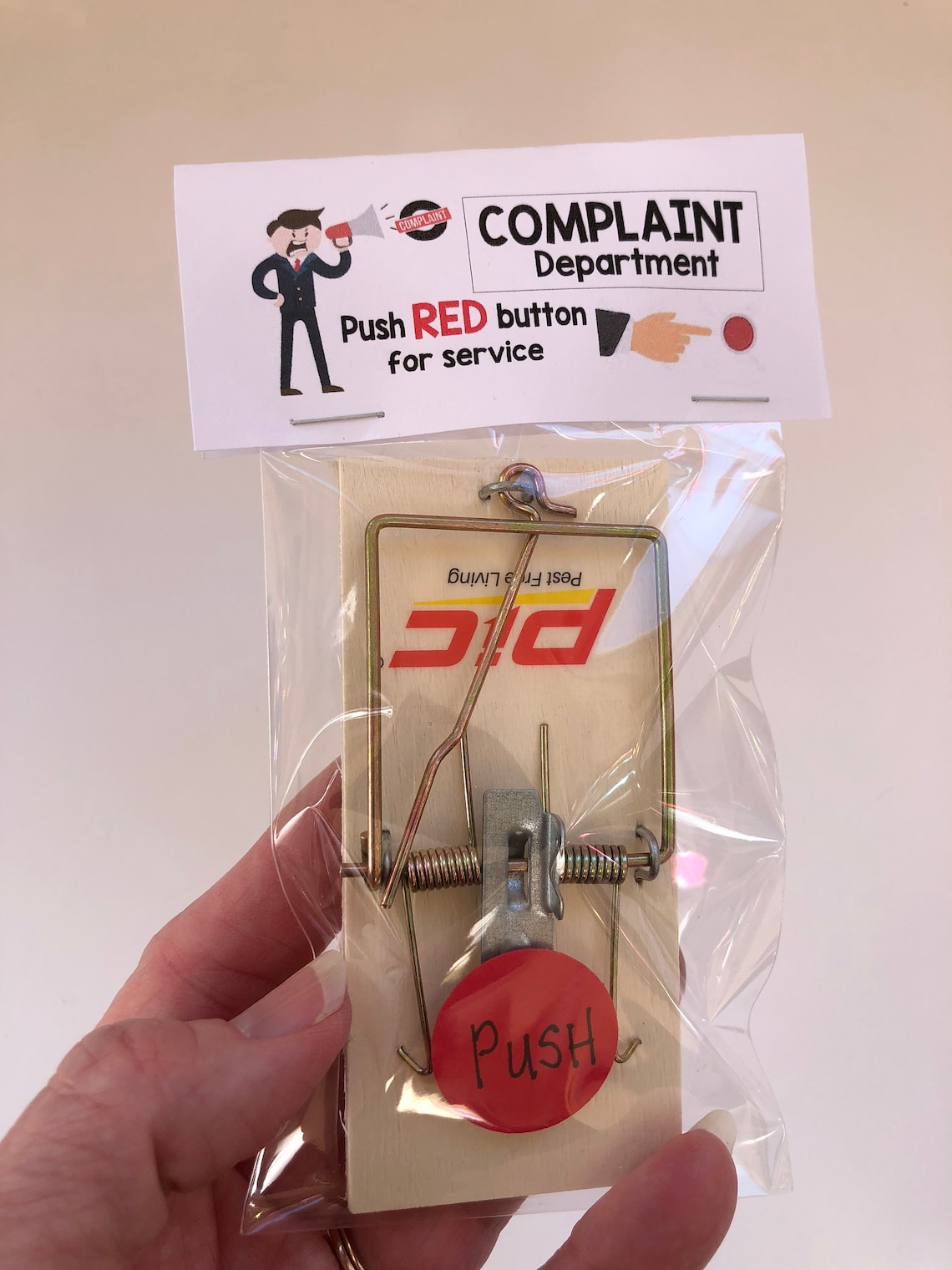 COMPLAINT Department -mouse Trap Joke- Office Funny Gag Gift Bags ...