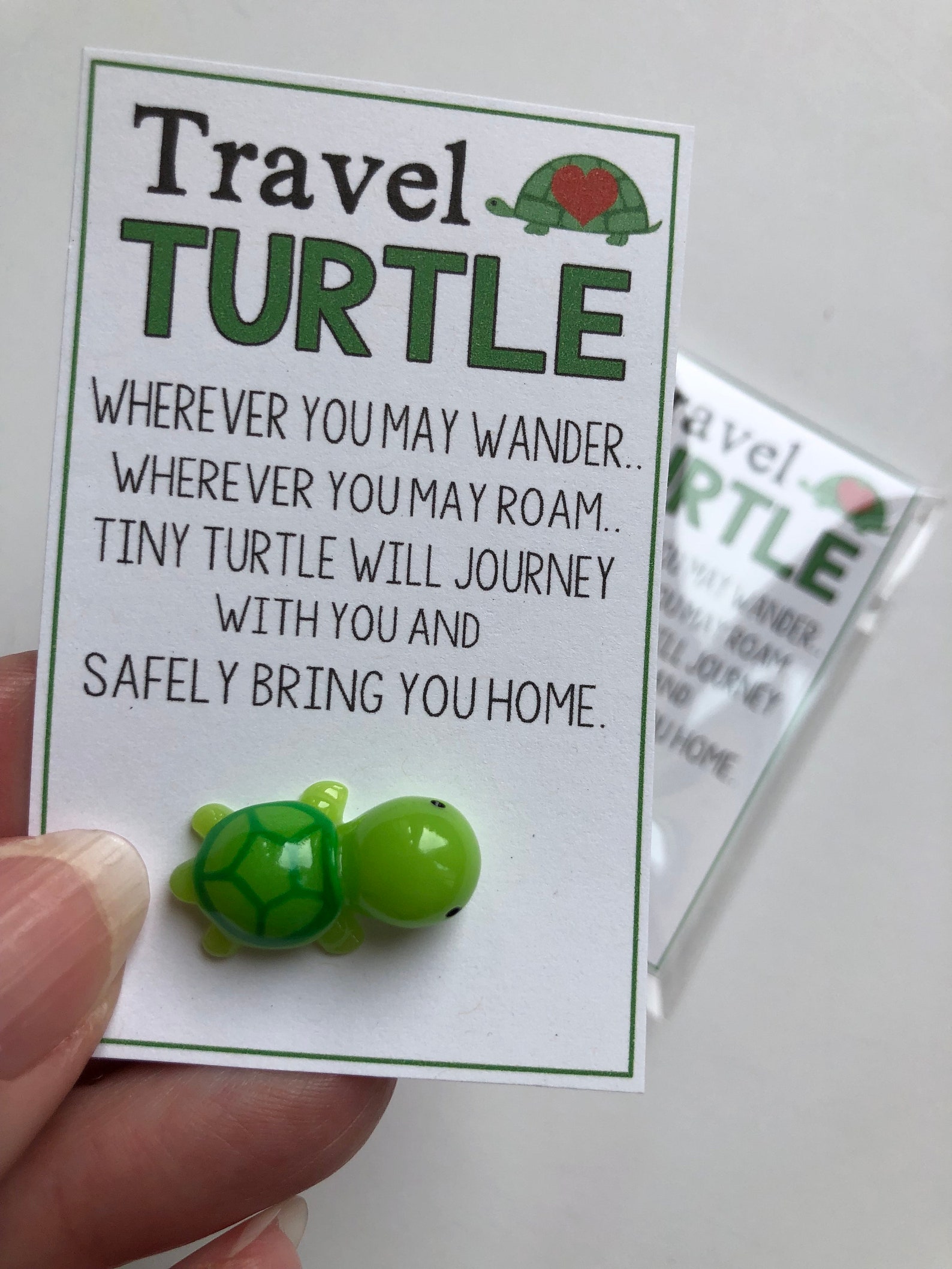 TRAVEL TURTLE Mini Adorable Turtle, Good Luck Charm, Safe Travels, Tiny ...