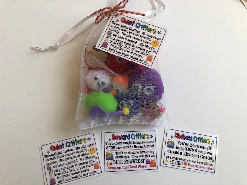 QUIET CRITTERS, Reward, Kindness Bags- Teacher Resource, Classroom ...