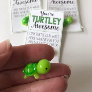 You're TURTLEY AWESOME - Tiny Turtle Good Luck Charm, Lucky Charm ...