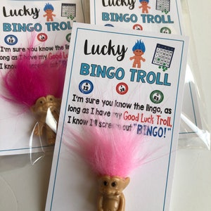 LUCKY BINGO TROLL - Adorable Good Luck Mini Troll Charm Doll - Bingo ...