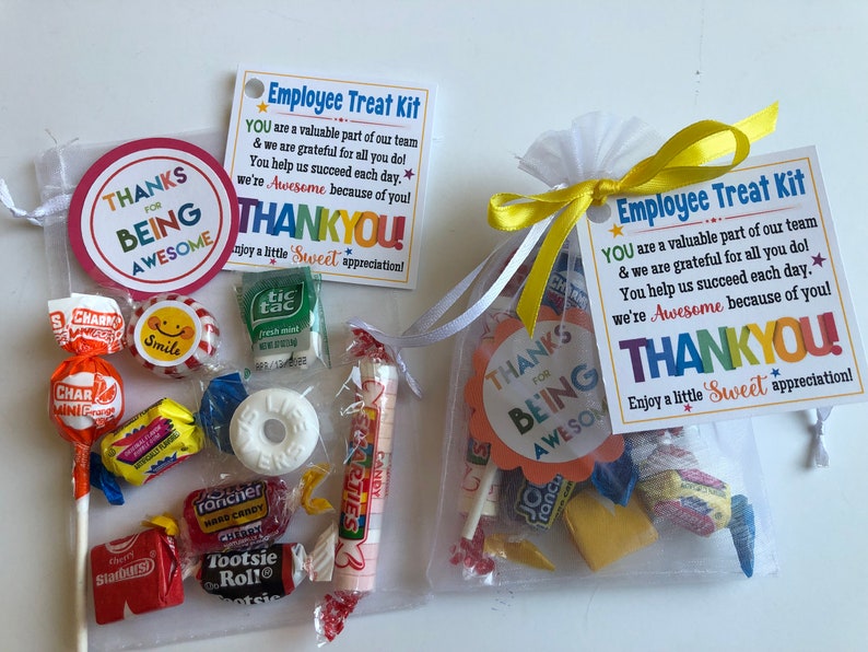 EMPLOYEE TREAT Kit sweet Thoughts Goody Bag Happy Birthday | Etsy