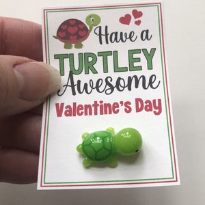Have a TURTLEY AWESOME VALENTINE'S Day Mini Adorable Turtle, Good Luck ...