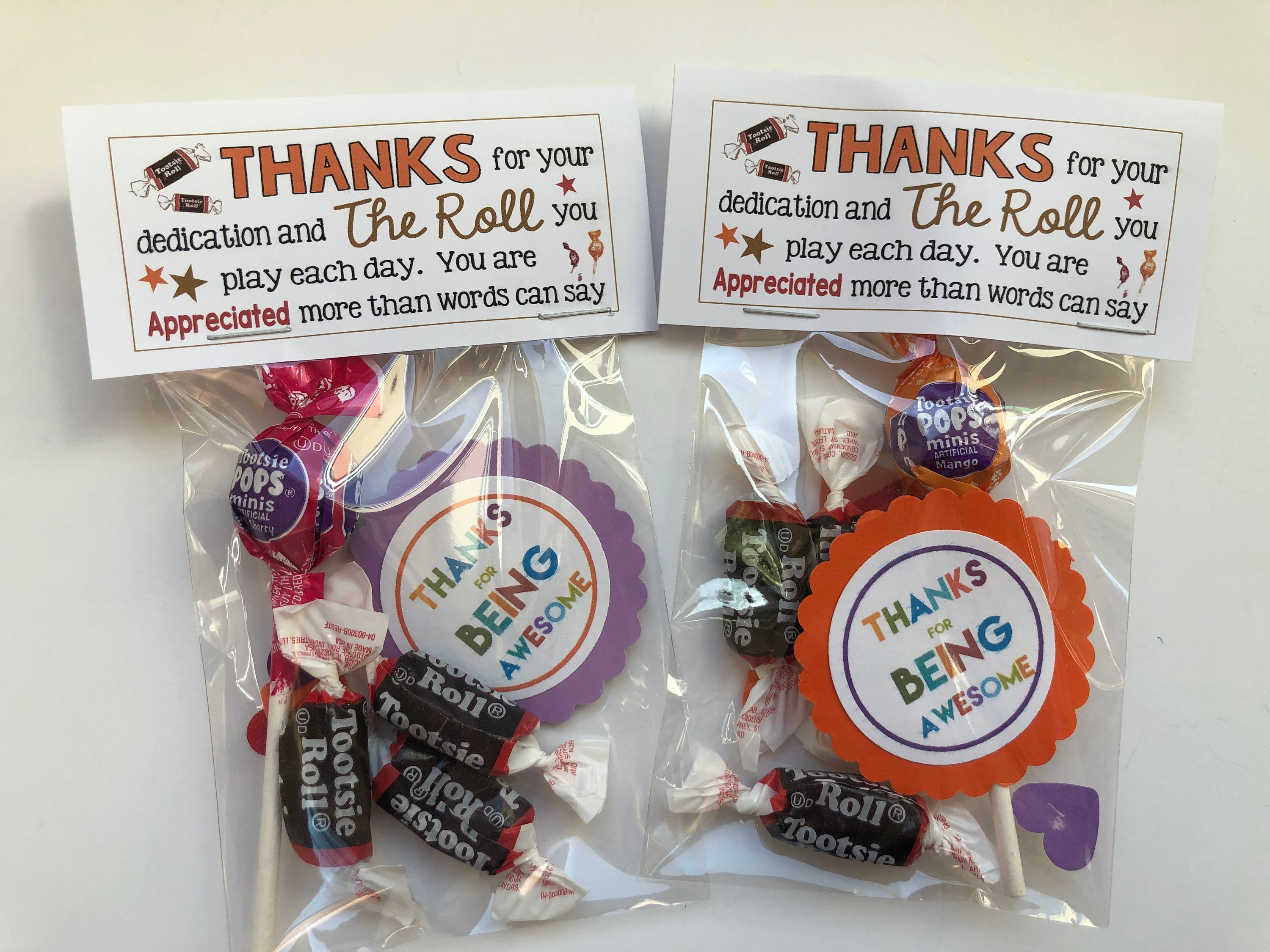 Thanks for the ROLL You Play -sweet Thoughts Goody Bag, Team Building ...