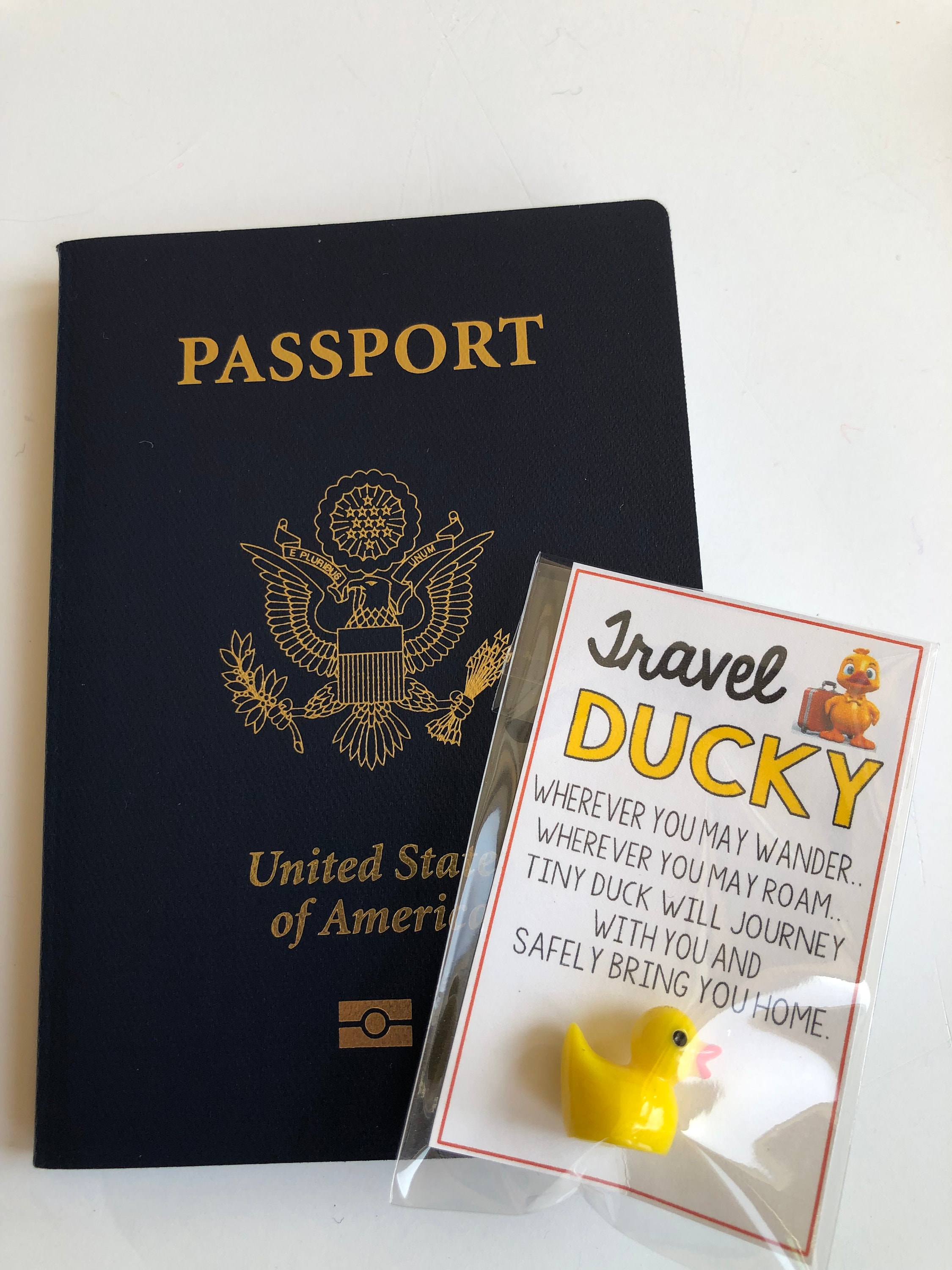 TRAVEL DUCKY Mini Adorable DUCK, Good Luck Charm, Safe Travels, Tiny ...
